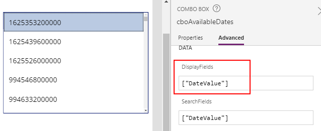 Power Apps Guide Controls How To Display Dates In A Combo Box Power Apps Guide Blog