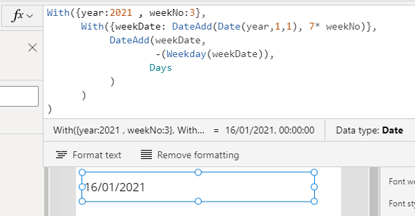 Power Apps Guide Dates How To Get The Start Date From Week Number 